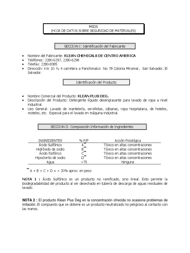 Klean Plus | PDF | Agua | Sodio