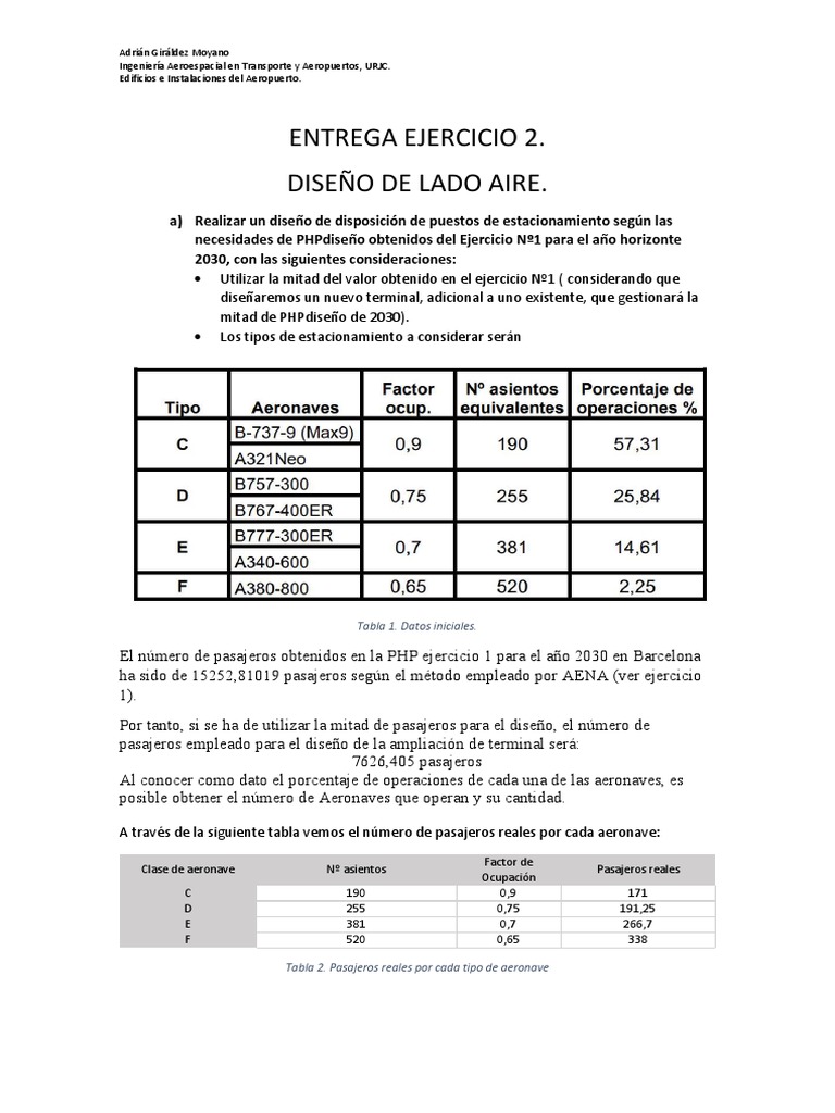 Entrega Ejercicio 2 | PDF | Aeropuerto | Transporte