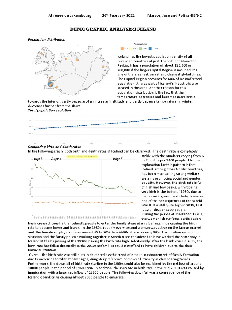 Iceland Birth and Death Rates 2021 | PDF | Birth Rate | Iceland