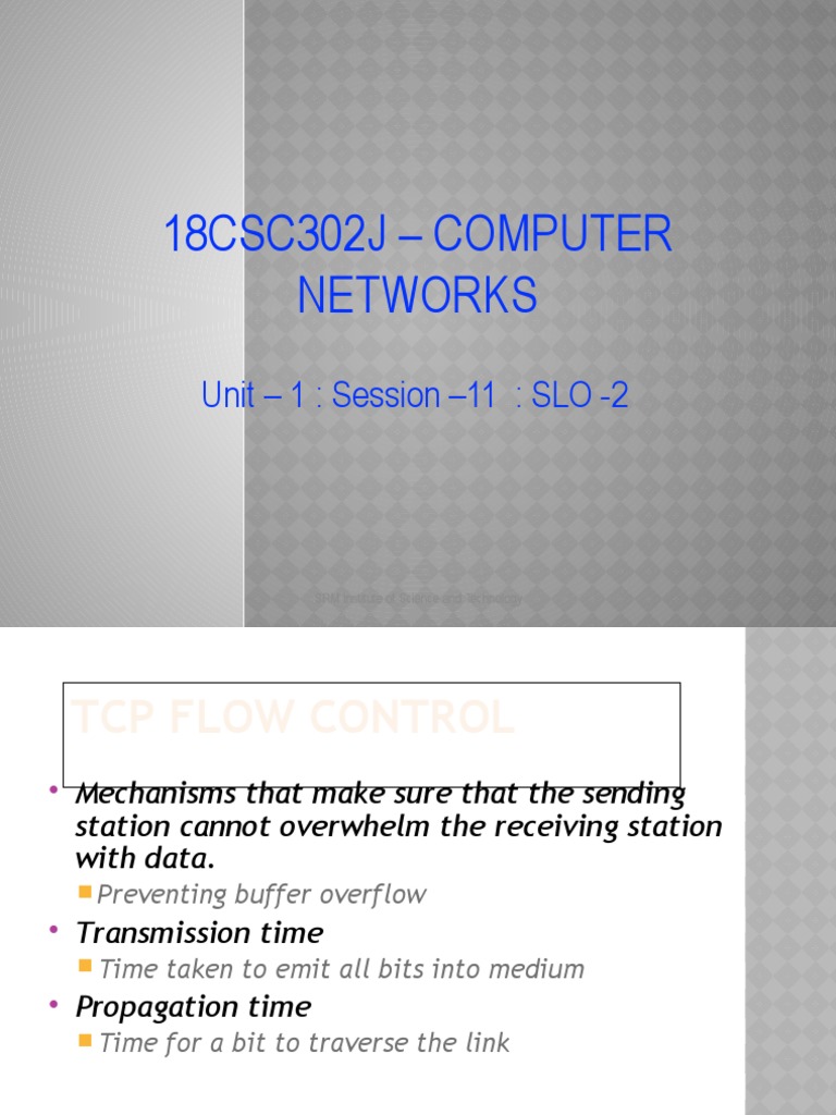 Flow Control | PDF | Transmission Control Protocol | Network Congestion Flow Control | PDF | Transmission Control Protocol | Network Congestion