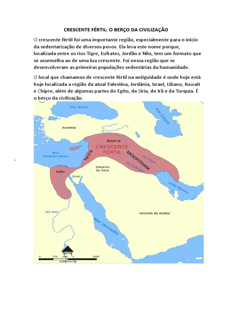 Mapa Da Civilizacao Assiria Edited Crescente Fértil | PDF
