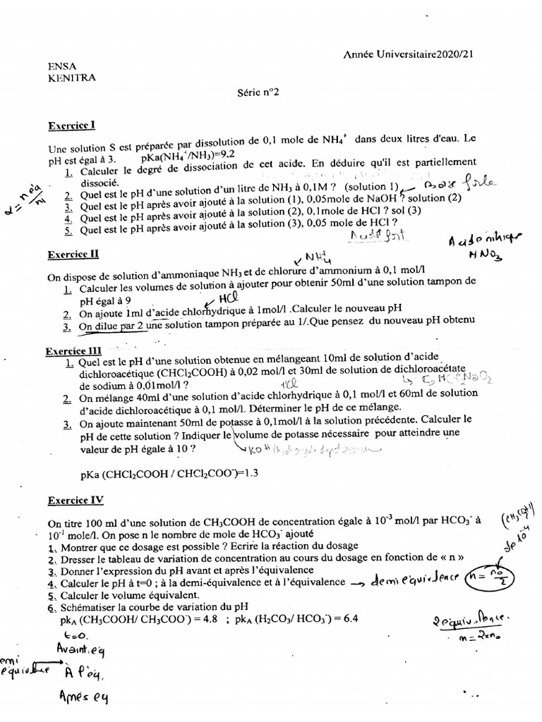 Td2 Chimie en Solution | PDF
