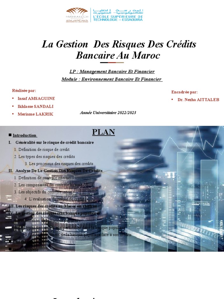 SandalIkhlass AmsaguineInsaf Lakrikmeryam | PDF | Crédit | Finance et ...