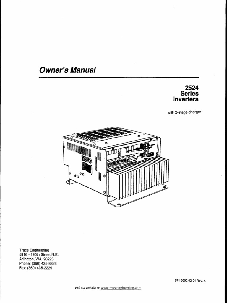 971-9902!02!01 RevA - 2524 Series Inverter Manual (2-Stage Charger) | PDF