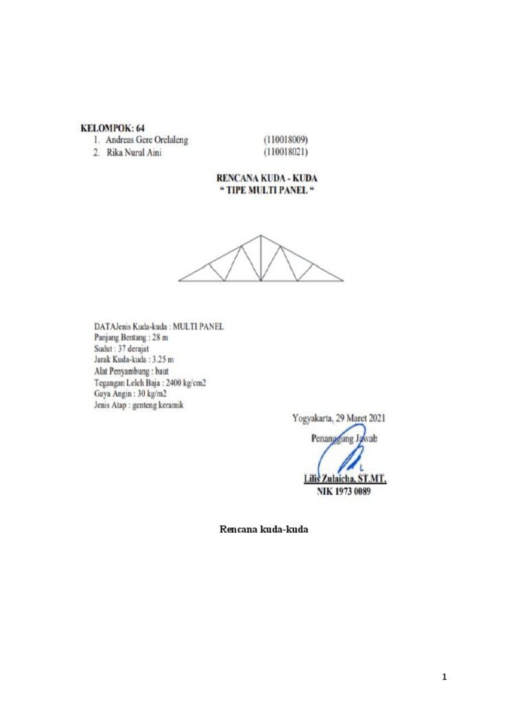 Salah Jarak Gording | PDF