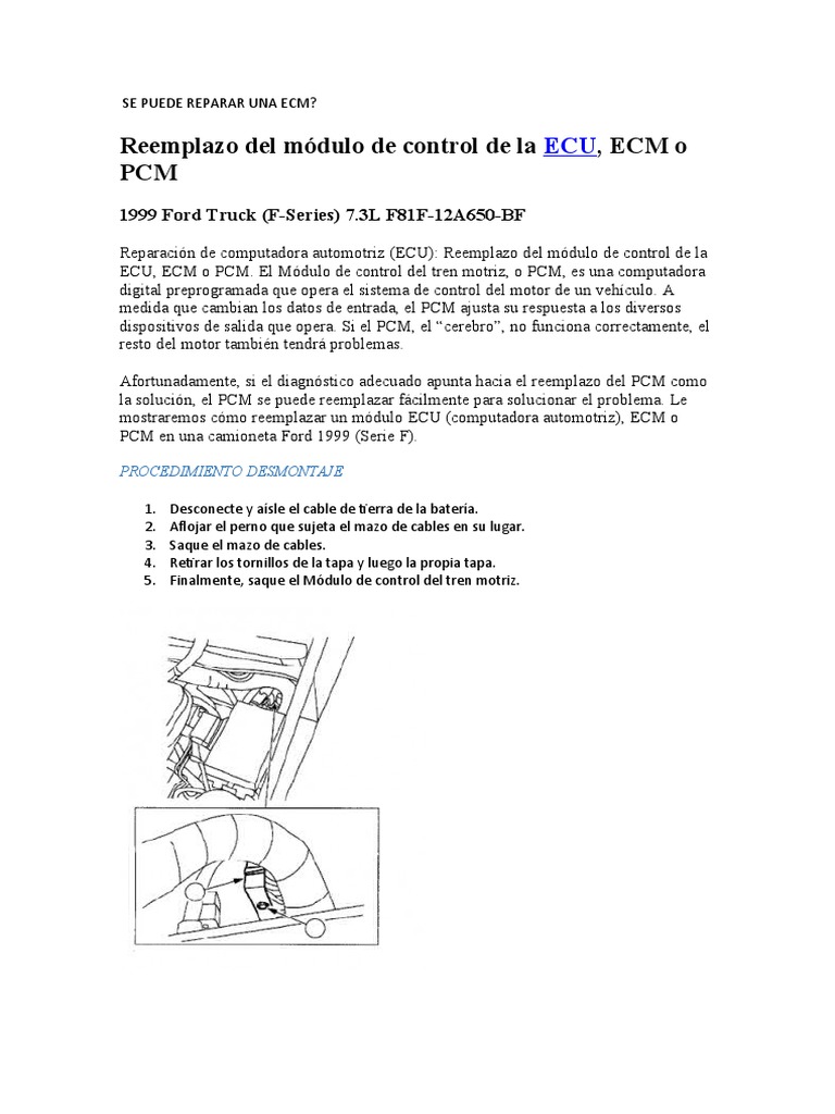 Se Puede Reparar Una Ecm | PDF