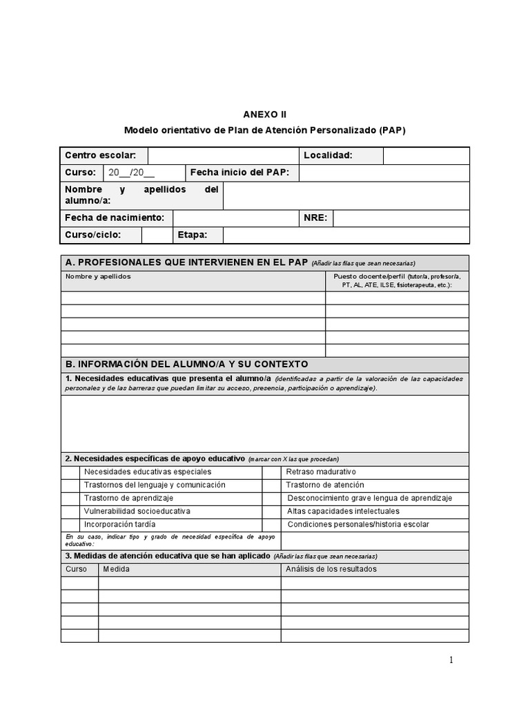 anexoIIPAP | PDF | Ciencia cognitiva | Modificación de comportamiento