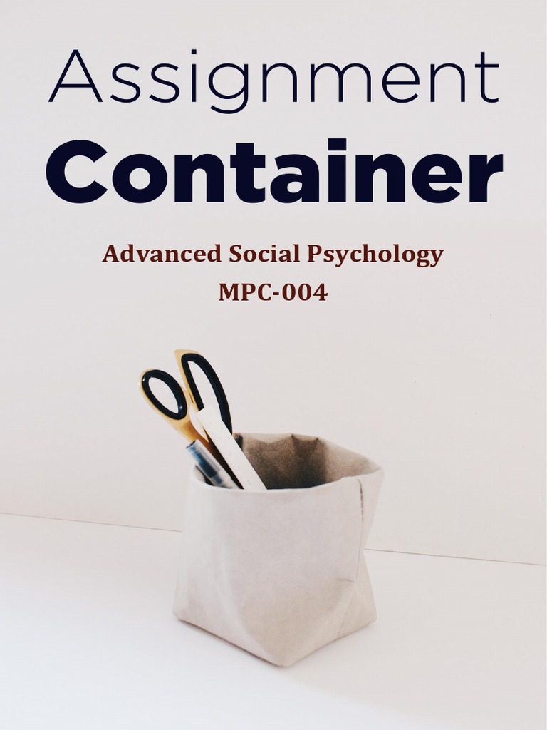 MAPC IGNOU Assignment Social Psychology2023 | Download Free PDF ... MAPC IGNOU Assignment Social Psychology2023 | Download Free PDF ...