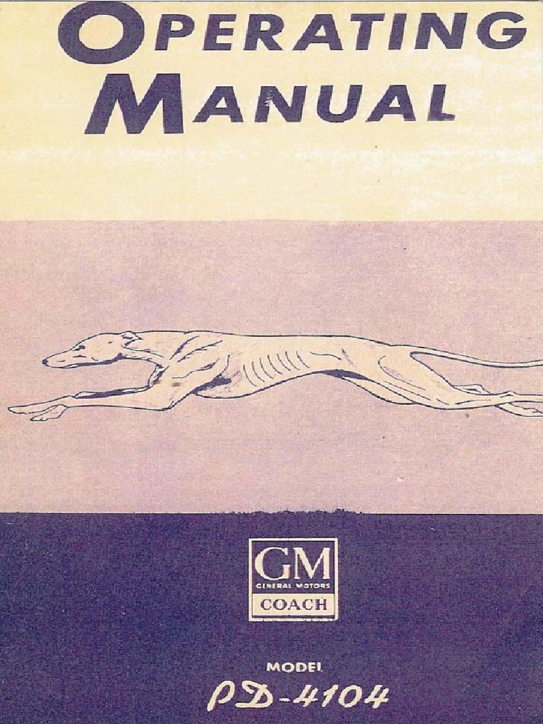 GM Pd4104 Bus Operation Manual | PDF