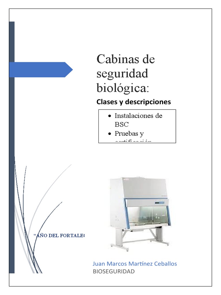 Clases de Cabinas de Bioseguridad | PDF | Contaminación | Filtración