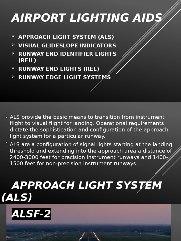 Airport Lighting Aids | Download Free PDF | Aviation | Transport