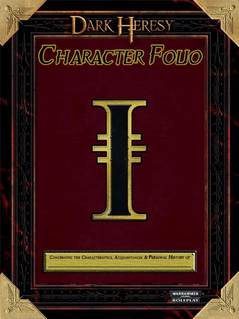 Dark Heresy Character Folio | PDF