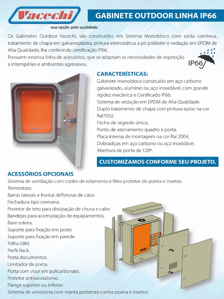 17-Gabinete Outdoor Ip66 | PDF