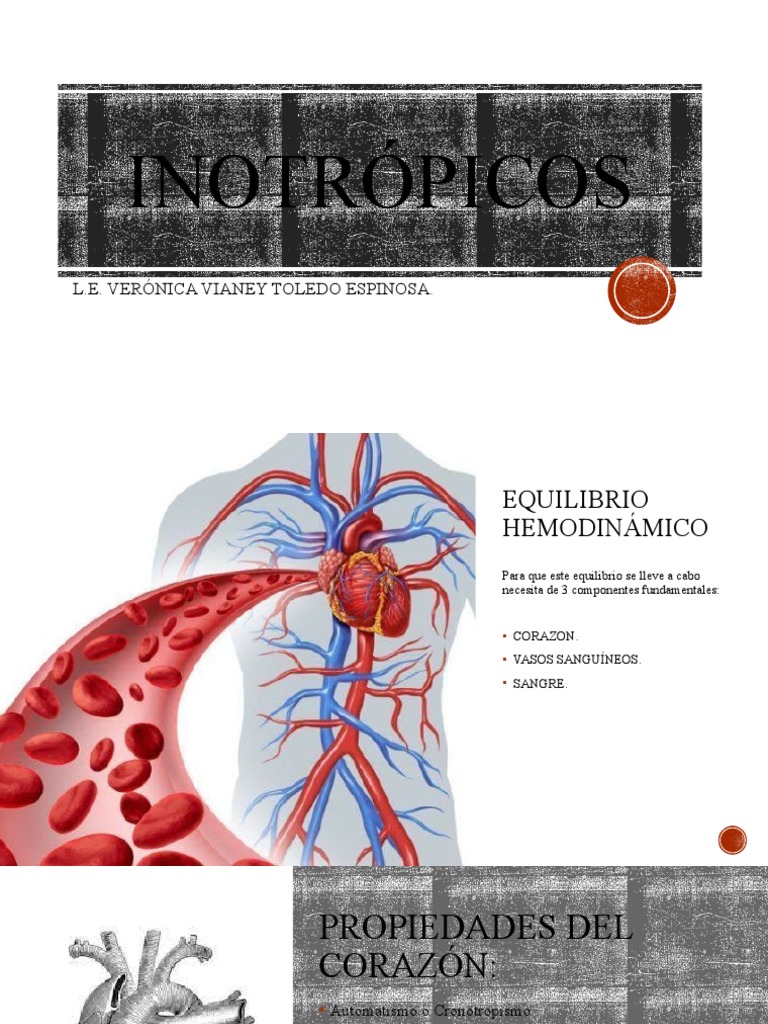 Inotropicos 3er | PDF | Insuficiencia cardíaca | Músculo cardíaco