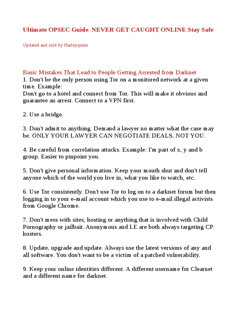 Ultimate OPSEC Guide NEVER GET CAUGHT ONLINE Stay Safe | Download Free PDF | Http Cookie | Proxy ...