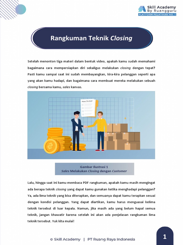 ?teknik Closing | PDF