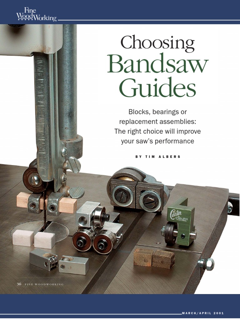 Bandsaw Guides | PDF | Blade | Bearing (Mechanical)