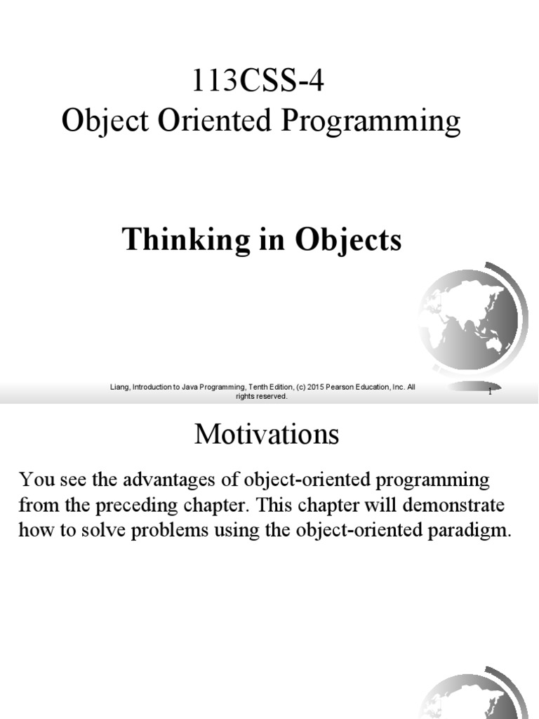 Chp10 Thinking In Objects Pdf Method Computer Programming Class Computer Programming 