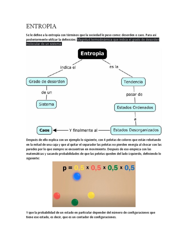 Qué Es La Entropía | PDF | Entropía | Naturaleza