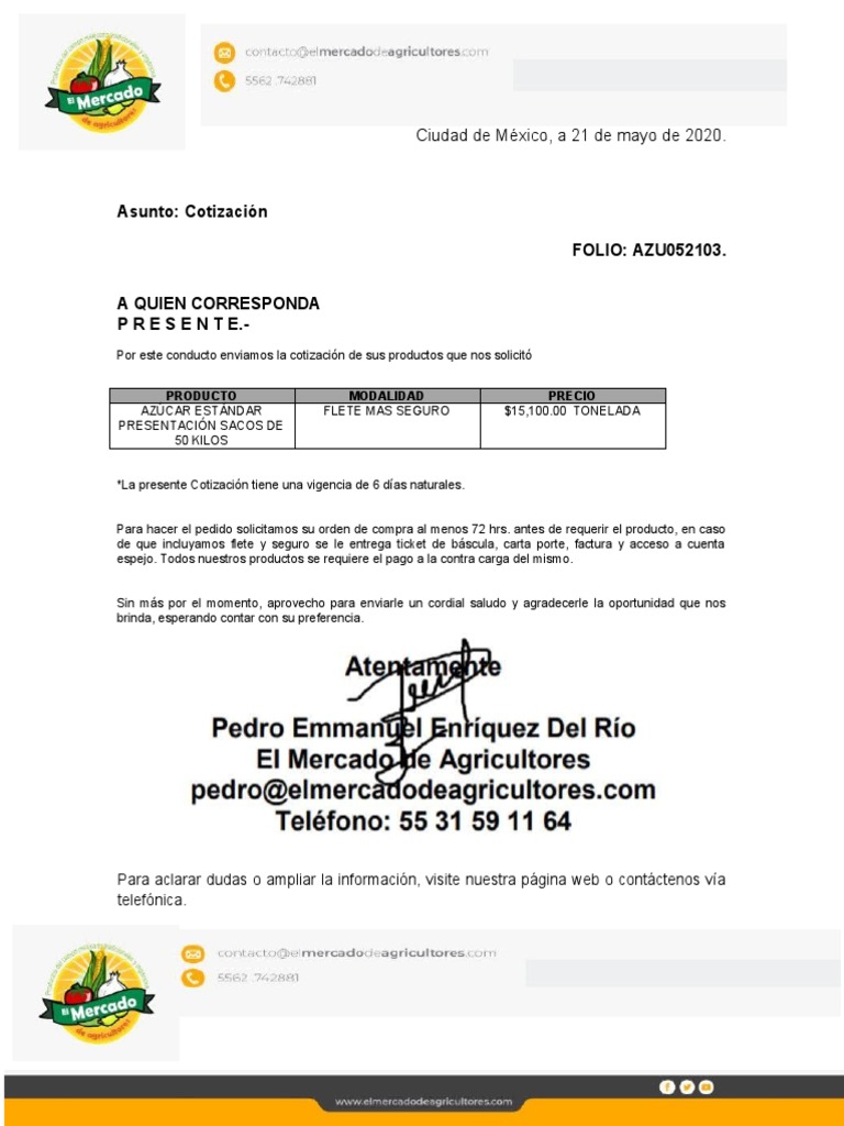 Cotización Ensenada | PDF