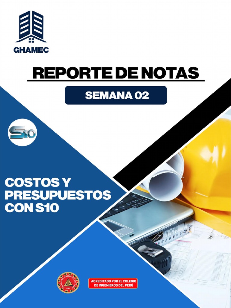 Reporte de Notas Semana 02 | PDF