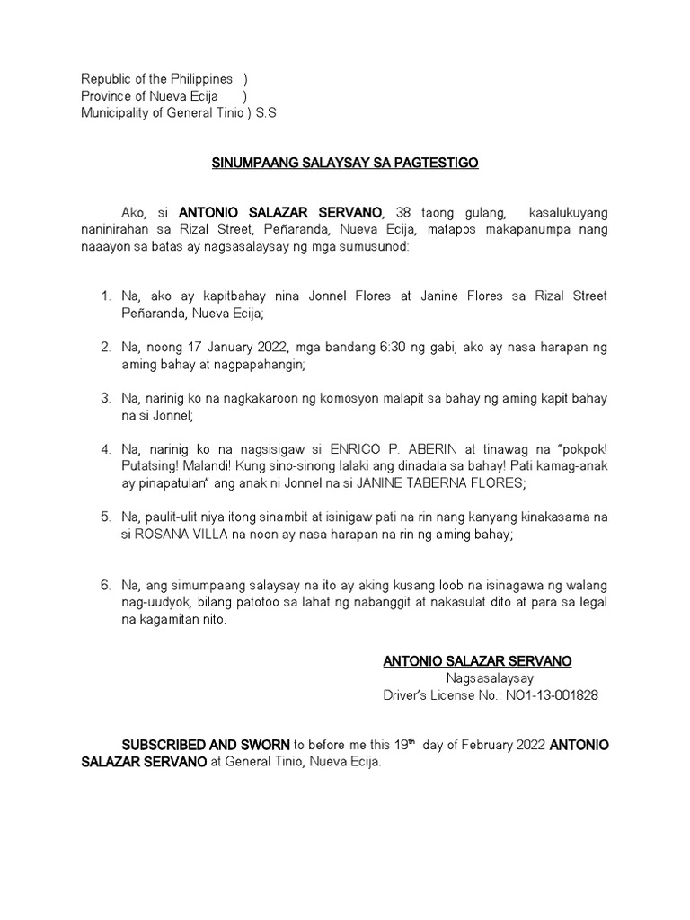 SINUMPAANG-SALAYSAY (1) Grave Oral | PDF