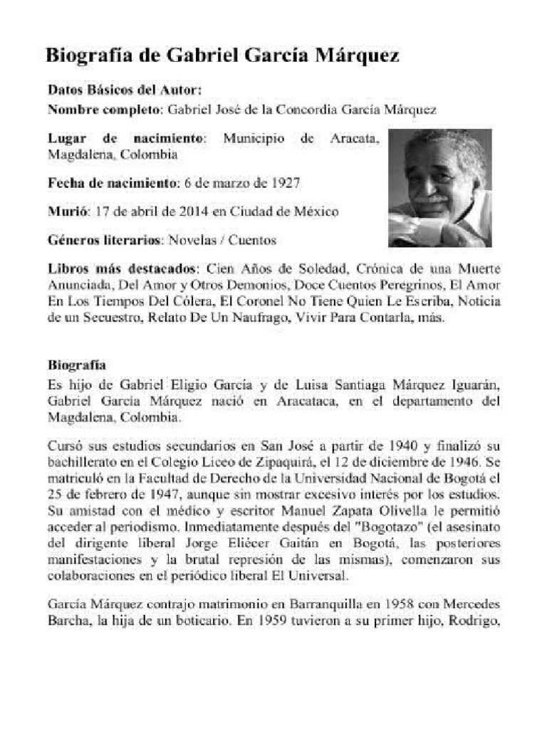 Biografias 1 | PDF