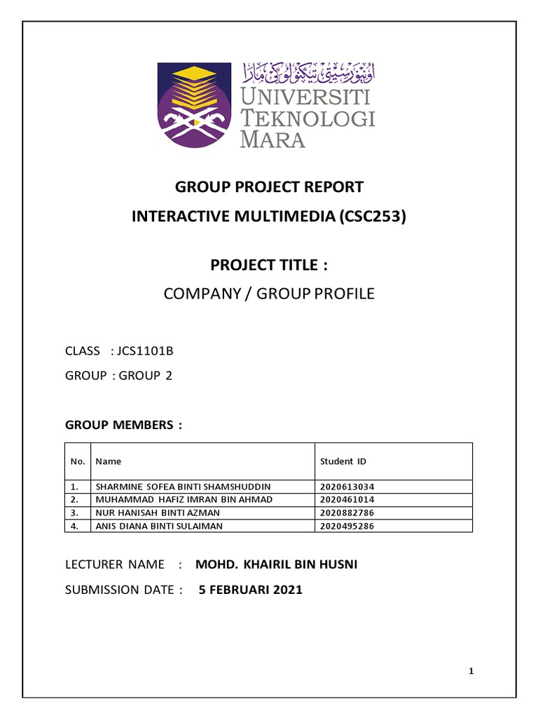 Report Project CSC253 | PDF | Computing | Software