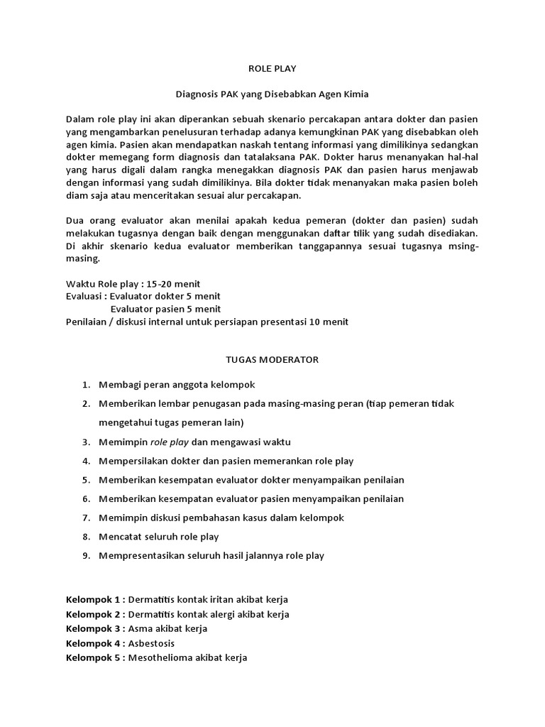 Diagnosis PAK Akibat Agen Kimia | PDF | Pengembangan Diri | Kesehatan Holistik