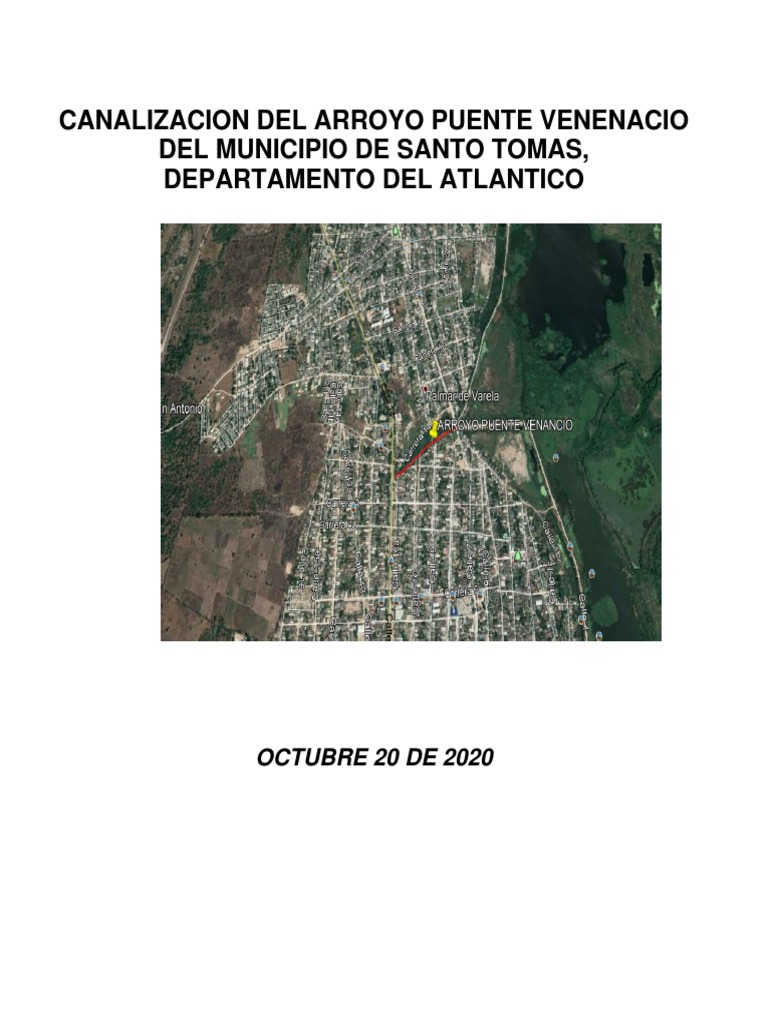 Canalización Arroyo Venancio en Atlántico | PDF | Canal | Agua