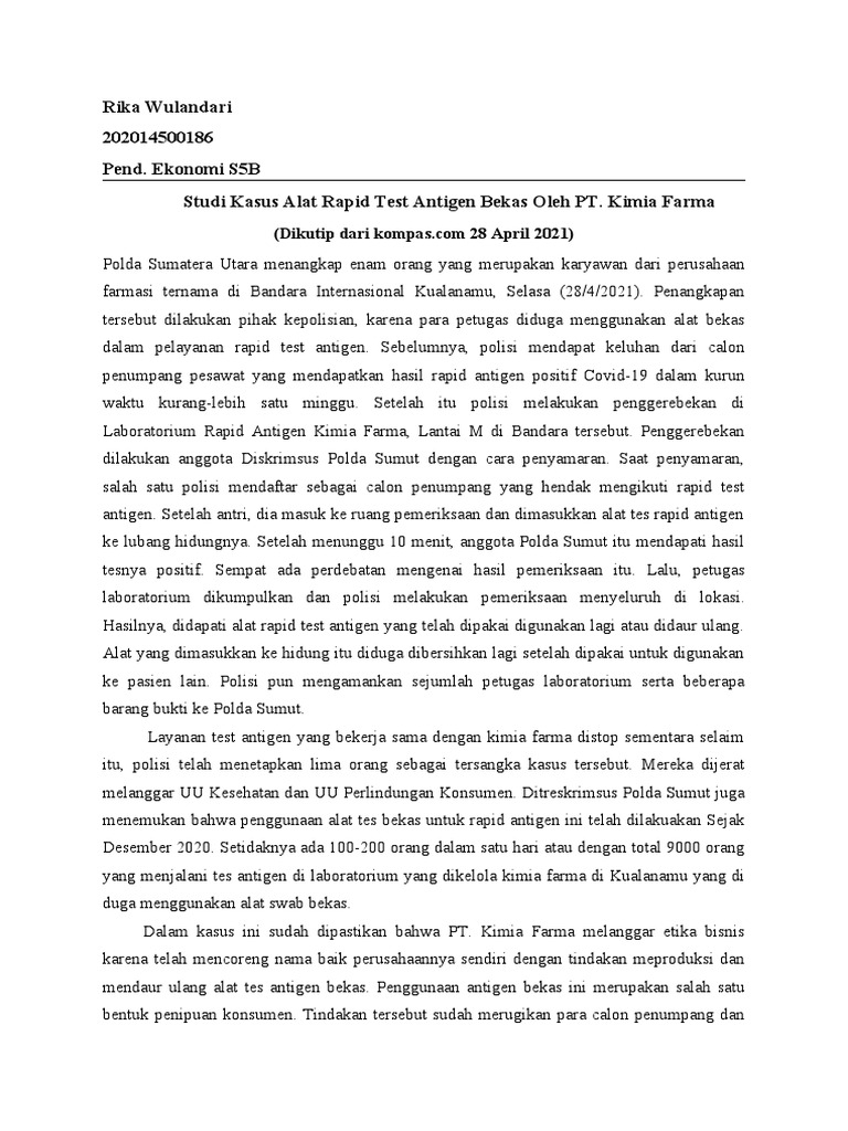 Kasus Kimia Farma | PDF