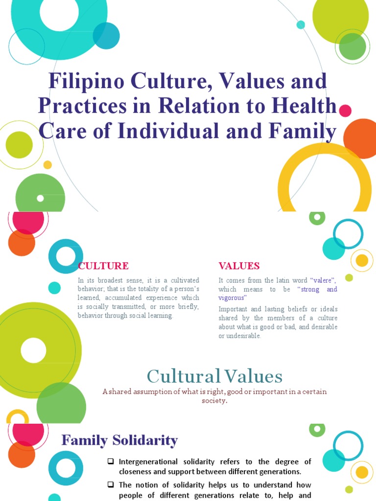 Filipino Values | PDF | Family | Behavior