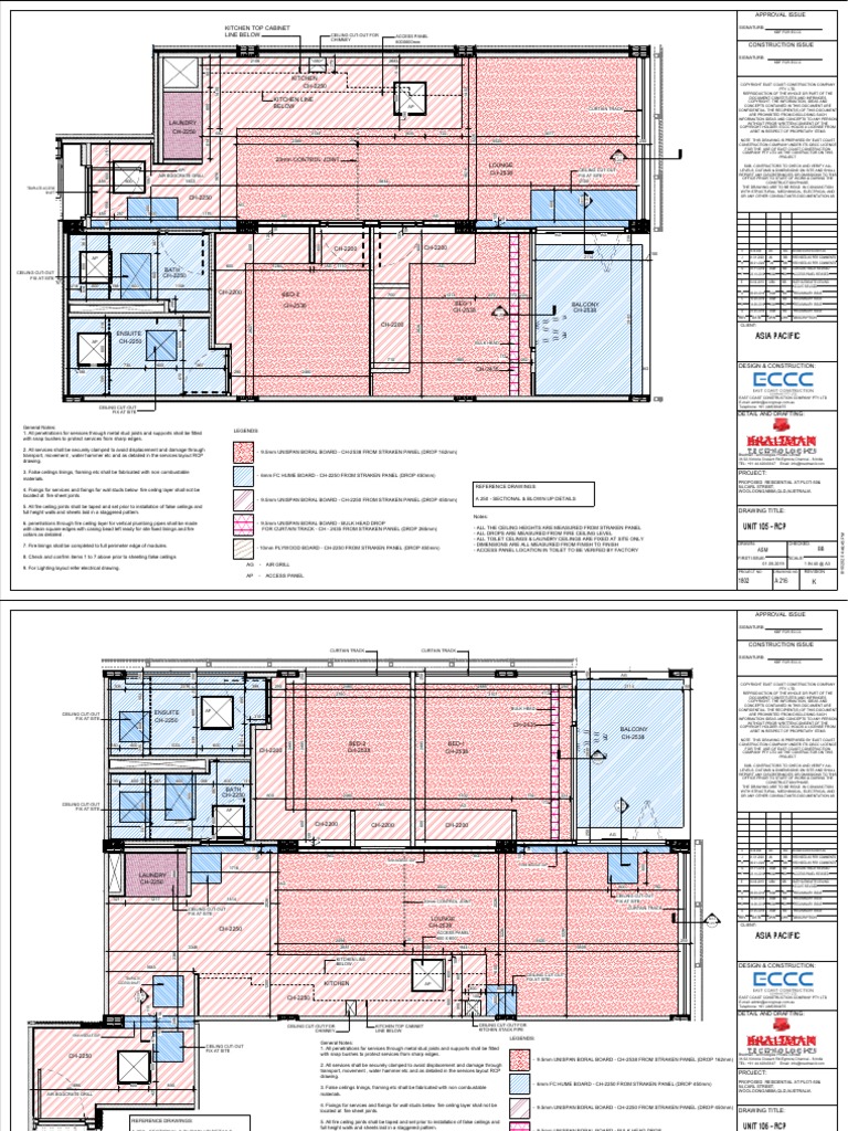 RCP Level 1-4 | Download Free PDF | Ceiling | Wall