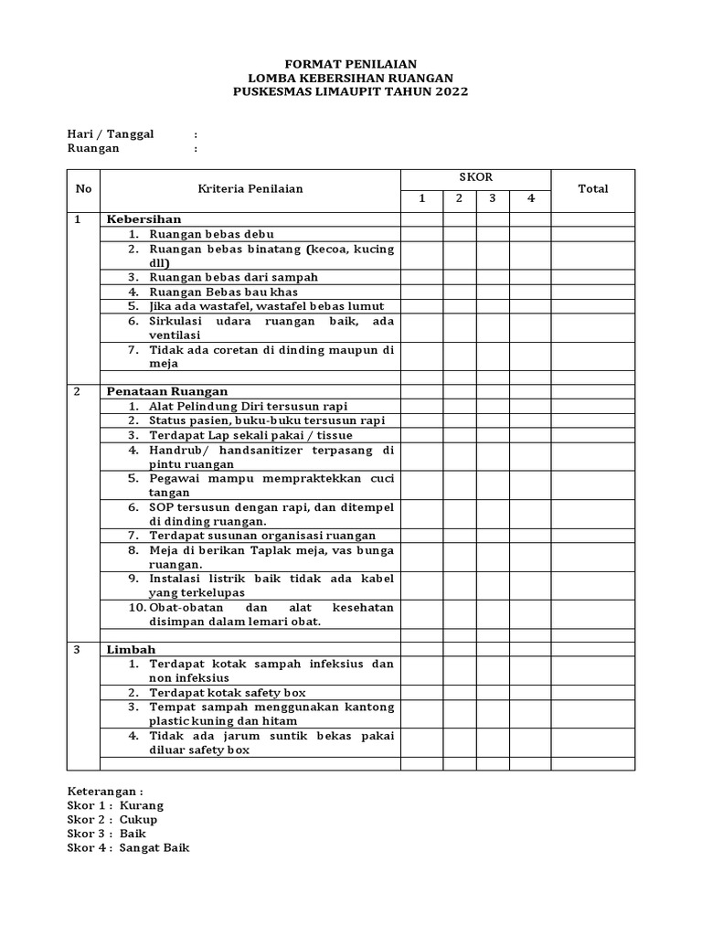Format Penilaian | PDF
