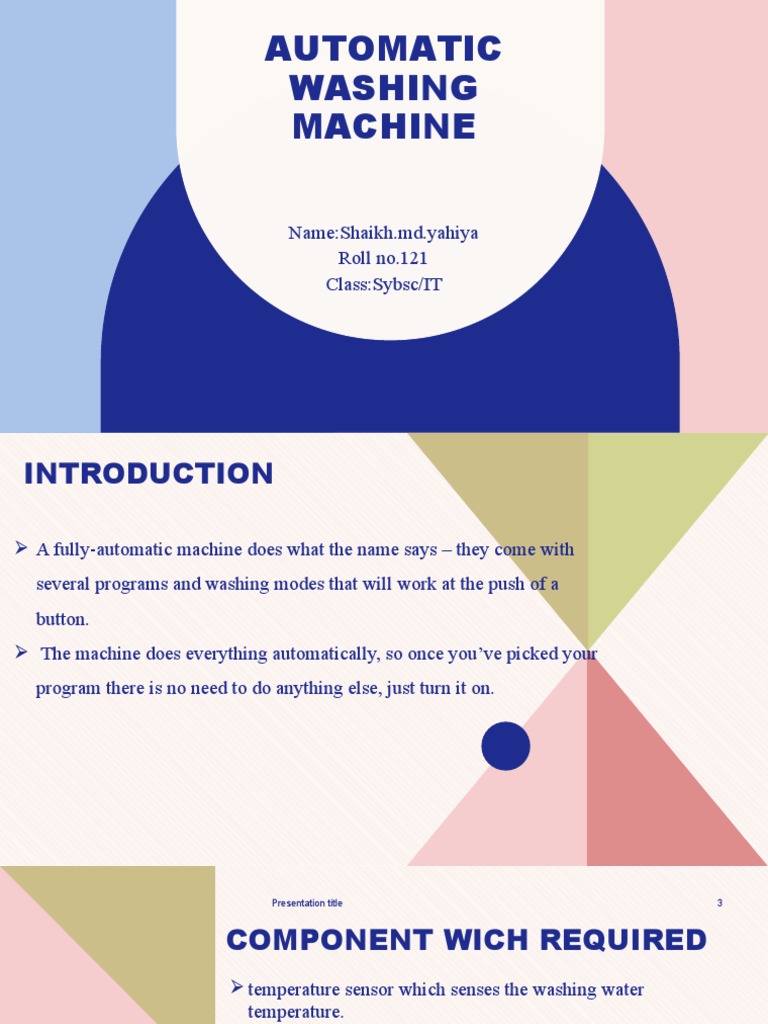 Overview of Automatic Washing Machines | PDF | Washing Machine | Machines