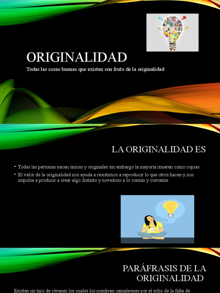Valor De La Originalidad En La Creatividad Pdf Arte Relaciones