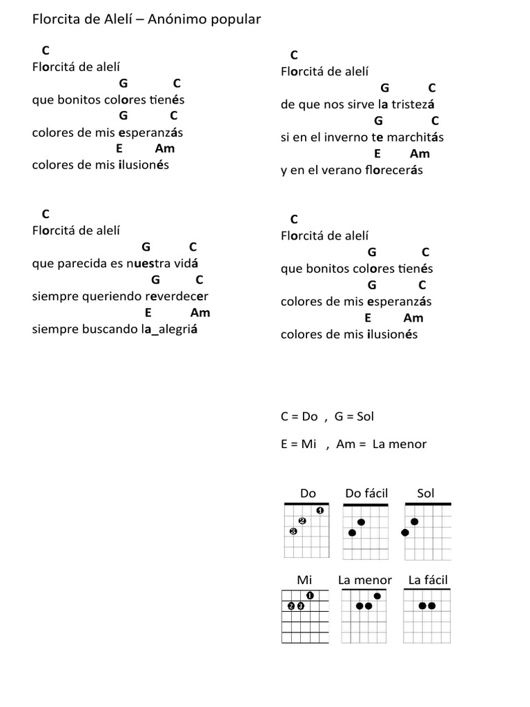 Florcita de Alelí | PDF