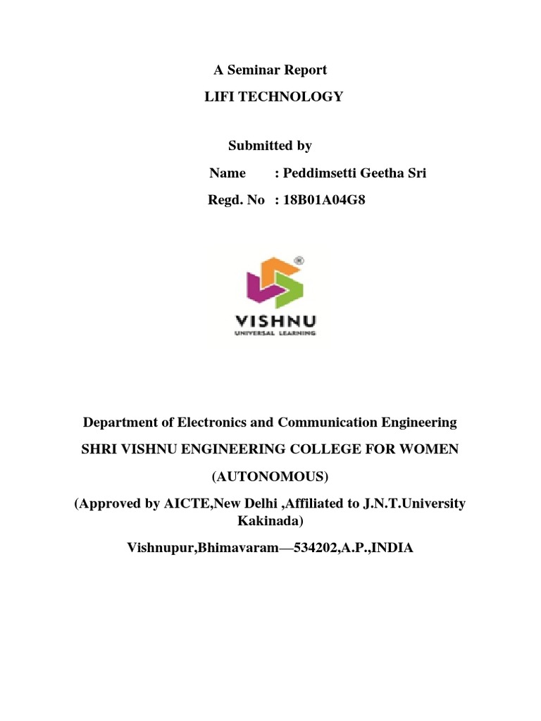 LIFI TECHNOLOGY | PDF | Communication | Computer Engineering
