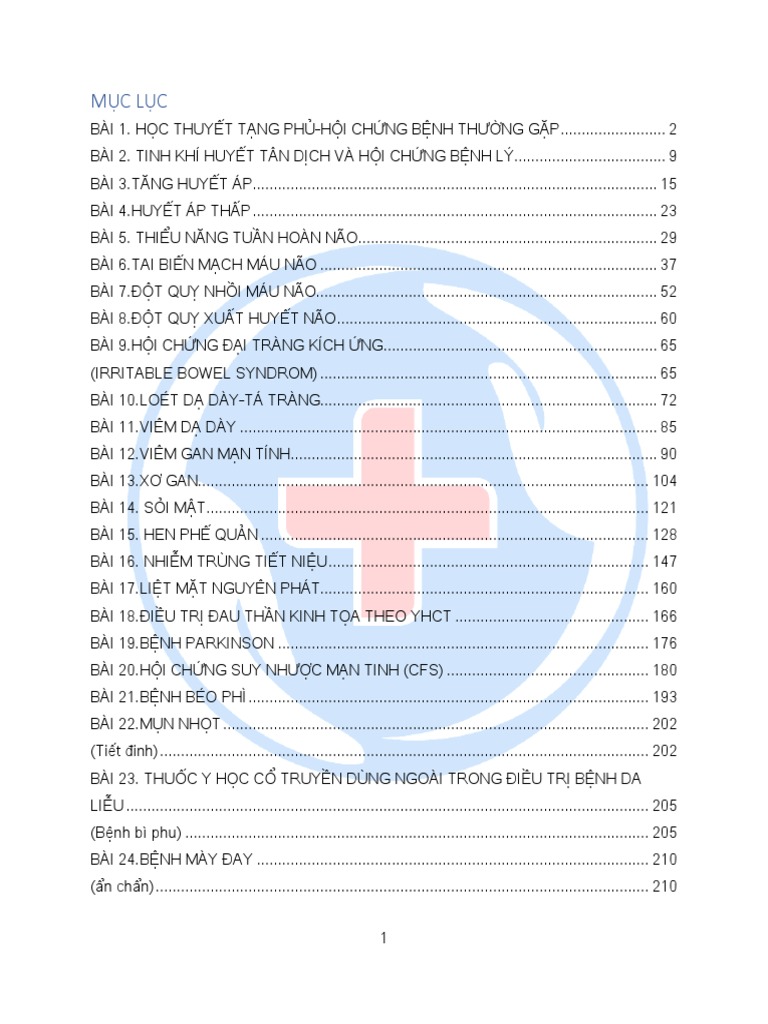 MĐ15 Benh Hoc Va Dieu Tri 1 | PDF