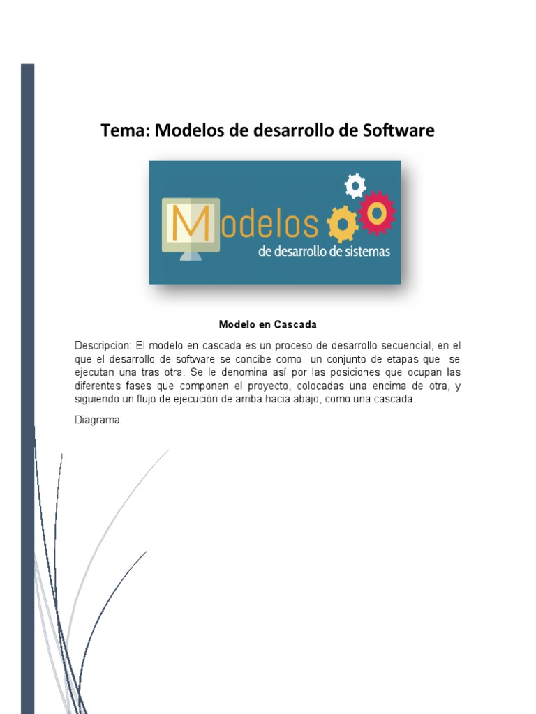 Modelos de Desarrollo de Software | PDF | Software | Ingeniería de software