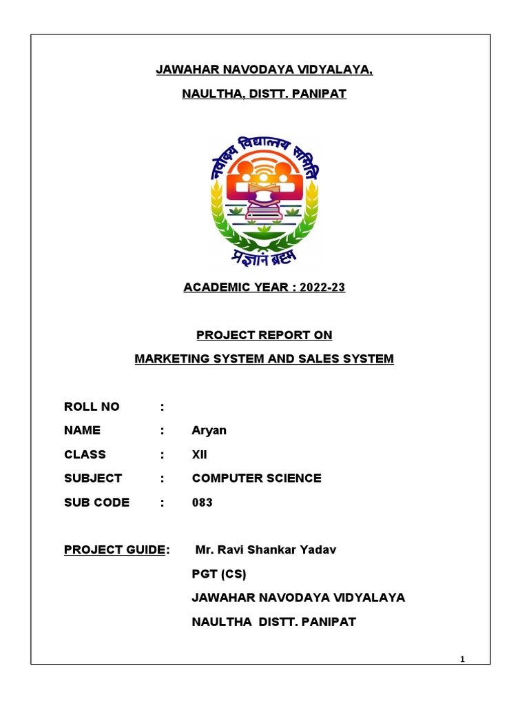Marketing System and Sales System | PDF | Software Testing | Computer ...