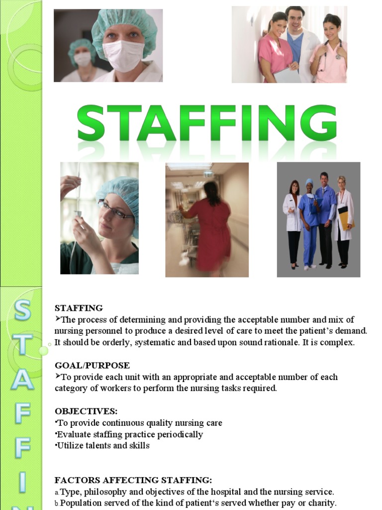 RDD6-STAFFING and SCHEDULING | PDF | Nursing | Employment