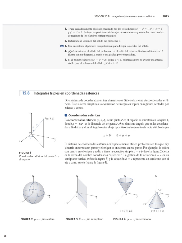 Coordenadas Esfericas | PDF | Sistema coordinado | Esfera