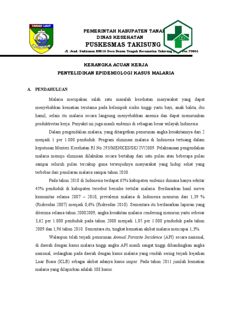 Kak Pe Malaria | PDF