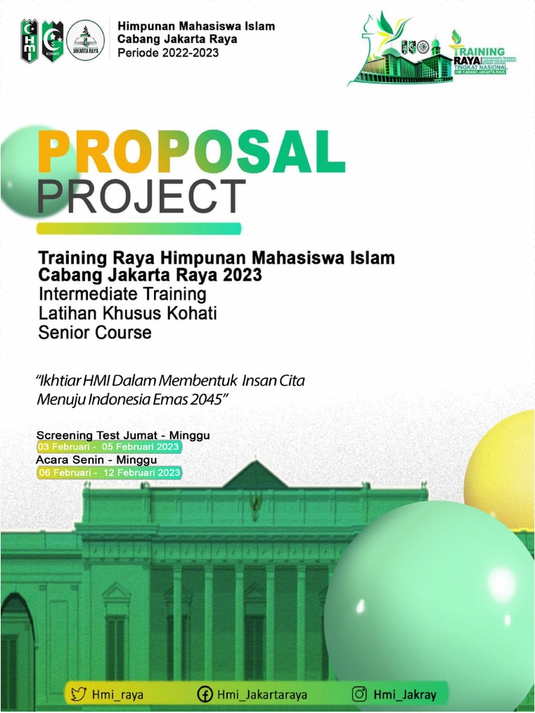 Proposal Training Raya HMI Jakarta Raya | PDF