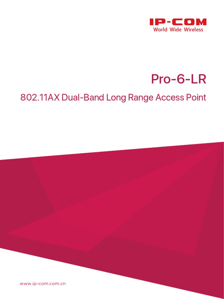 Ipcom Pro-6-LR Long Range Ceiling Access Point | PDF | Technology & Engineering