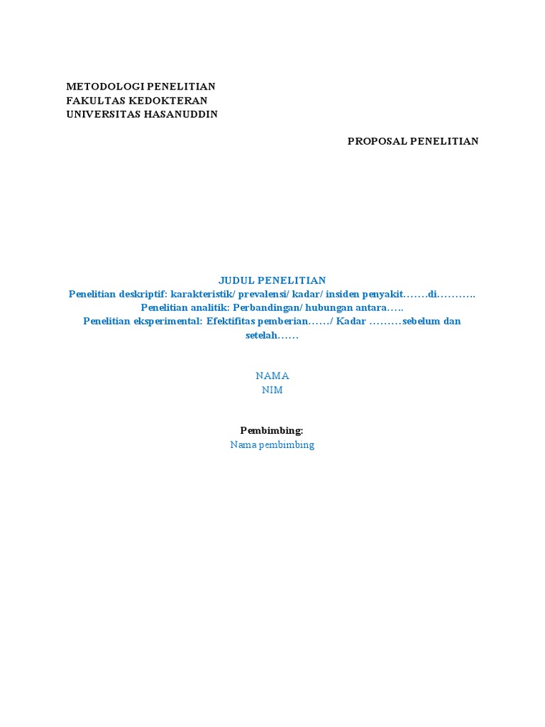 Format Tugas Proposal MP 2022 | PDF