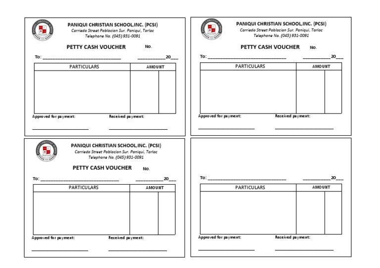Petty Cash Format | PDF