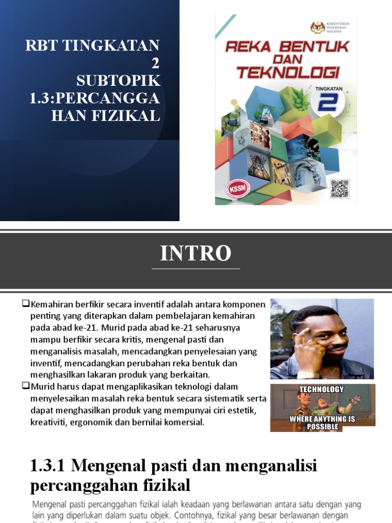 RBT Tingkatan 2 Subtopik 1.3:percangga Han Fizikal | PDF