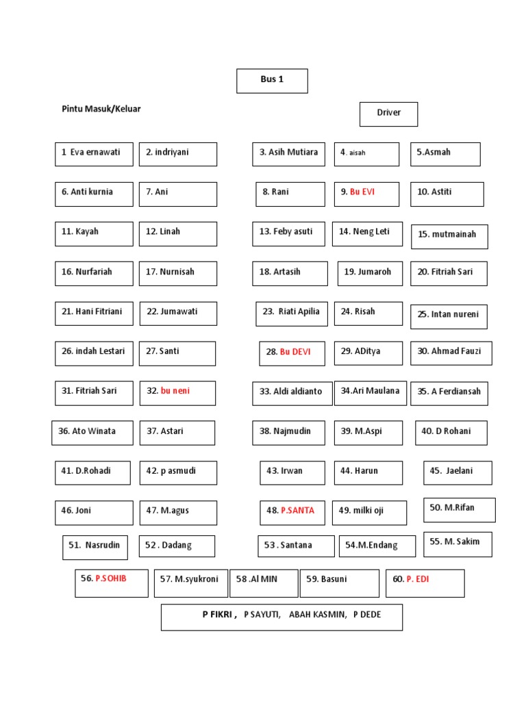 Bus Driver Roster | PDF